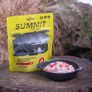 Summit To Eat Rice Pudding With Strawberry Summit To Eat Rice Pudding With Strawberry